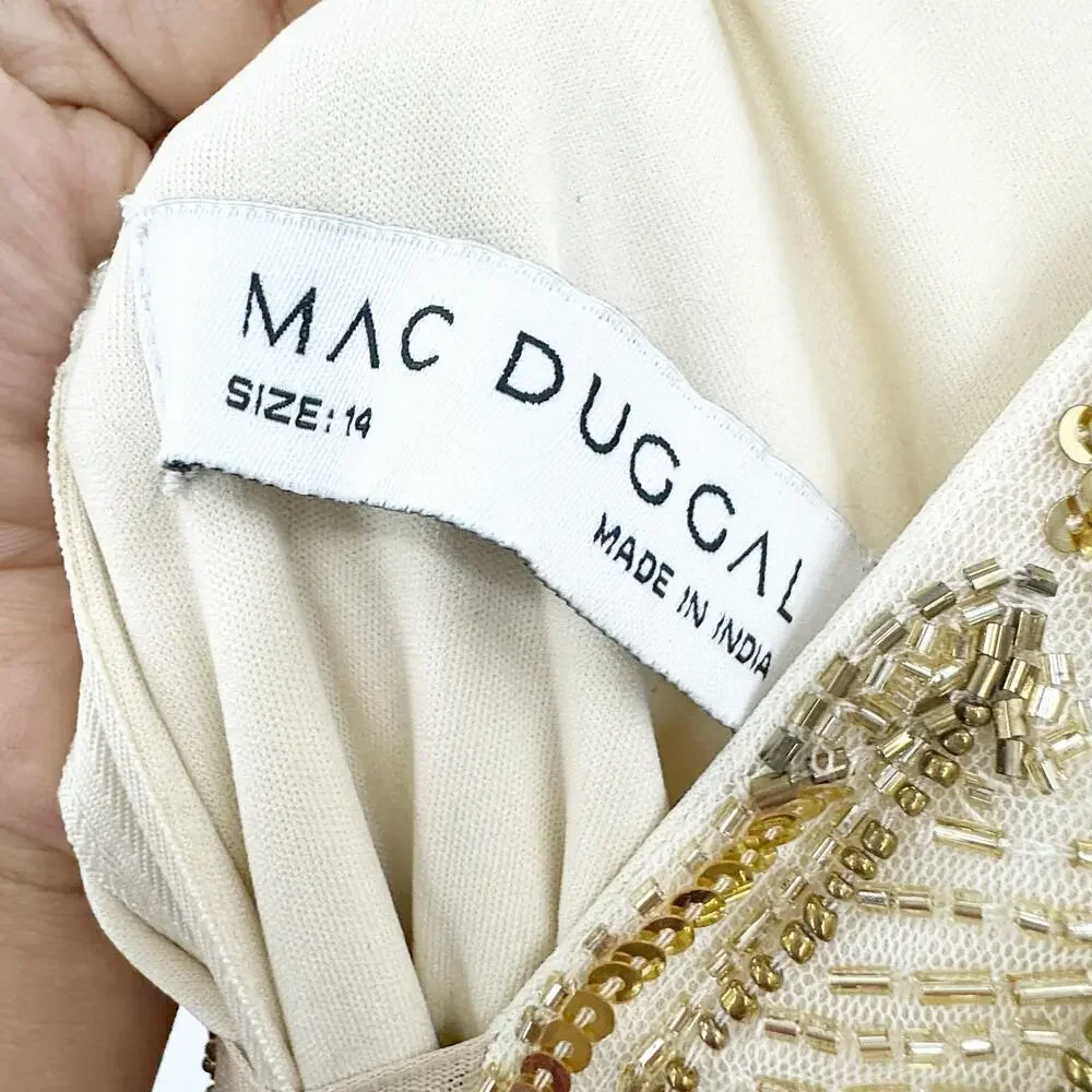 Mac Duggal | Dresses | Mac Duggal Embellished Sleeveless Plunge Neck ...